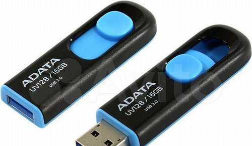 Флеш накопитель 16GB A-data UV128 USB 3.0 черный/с