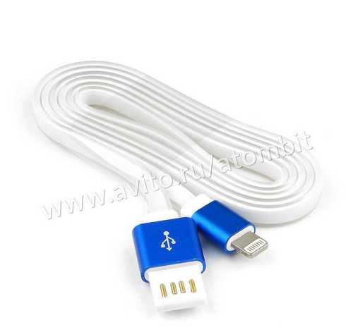 Кабель USB 2.0 для Lightning 8pin 1,0 м плоский