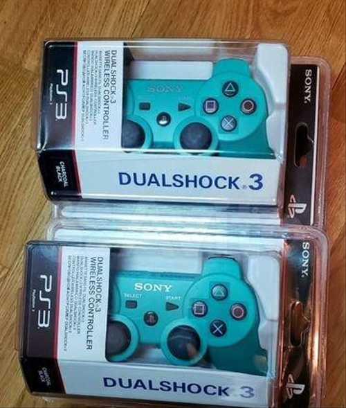 4 зеленых геймпада Dualshock PS3