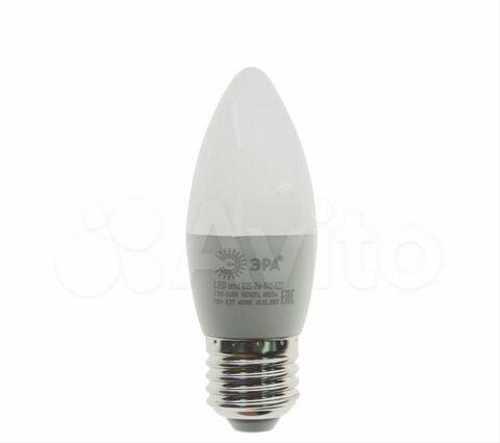 Лампа светодиодная E27 B35 7W (70W) 220V холодный эра эра LED-SMD-B35-7W-840-E27