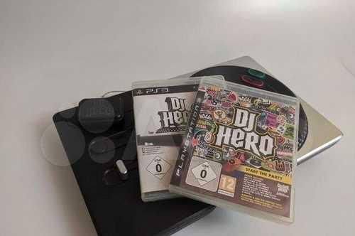 Контроллер DJ hero PlayStation 3 + два диска