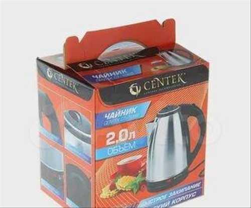 Новый металлический электрический чайник Centek 2л