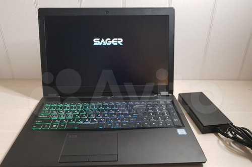 Ноутбук для работы Sager P950ER i7-8750H / GTX1070