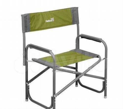 Кресло Helios Maxi директорское, серо-зелёное