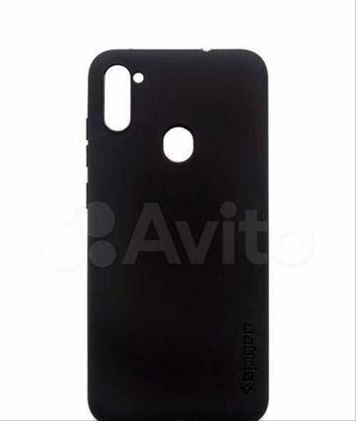 Чехол-накладка для Samsung A115F A11/M11 spigen TPU черный
