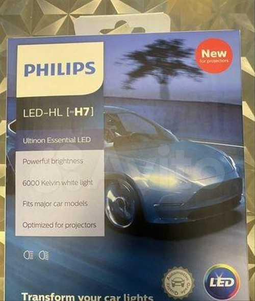 Светодиодные лампы Philips h7+обманки Philips h7
