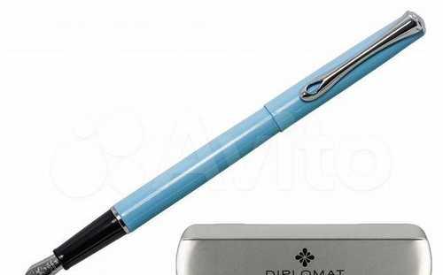 Ручка перьевая Diplomat Traveller Lumi blue M, синий (D20001070)
