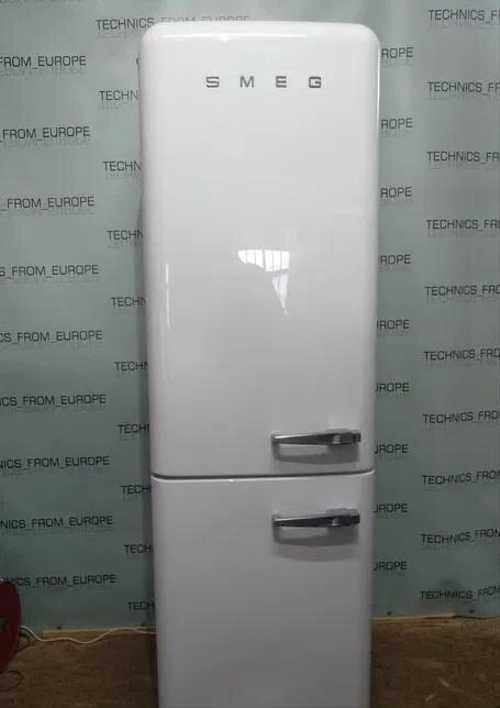 Холодильник smeg, белый, ретро, 192см, No Frost