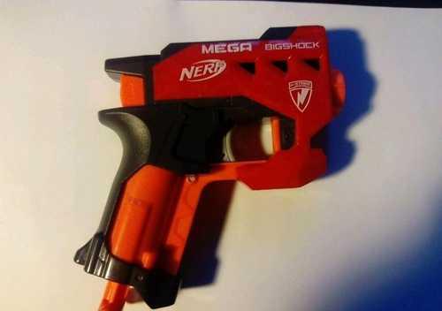 Бластер nerf bigshock mega,доставка торг