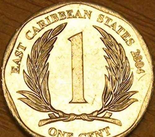 1 цент 2004г. Восточно-Карибские штаты
