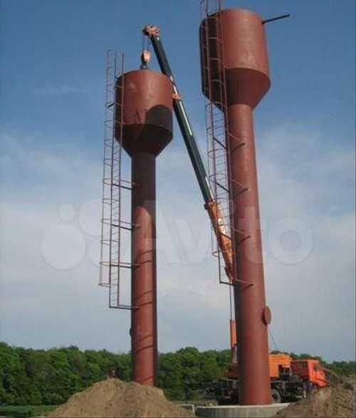 Водонапорные башни от 15 до 160 м3 на заказ от изг
