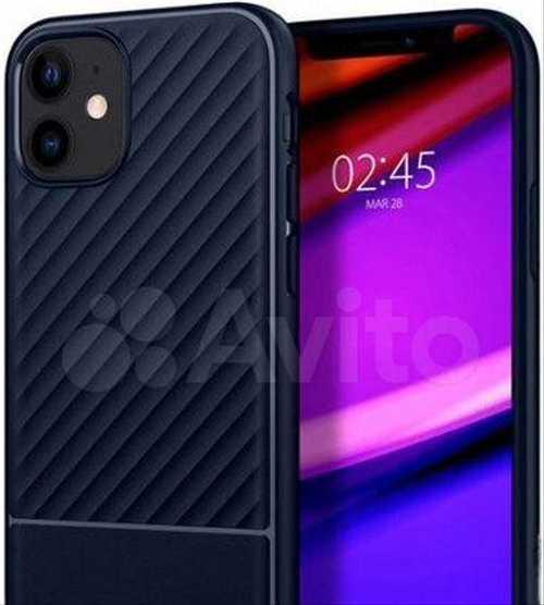 Чехол-накладка Spigen Core Armor (ACS01538) для iPhone 12 mini (Navy Blue)