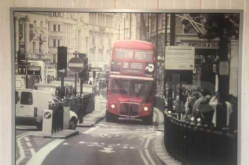 Картина IKEA «красный лондонский автобус»