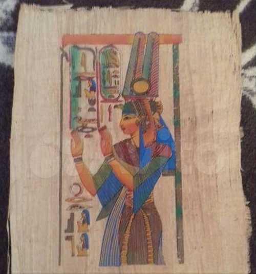 Картины из Египта на папирусе