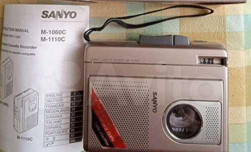 Кассетный диктофон аудиоплеер sanyo M-1110C