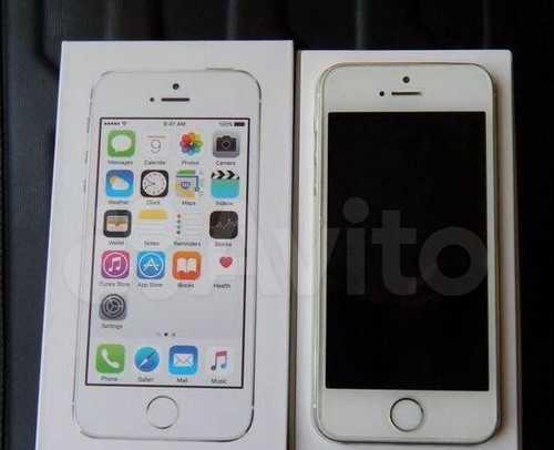 Телефон iPhone 5s 16 г белый