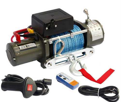 Лебедка Electric Winch 12000Lbs кевлар, радиопульт
