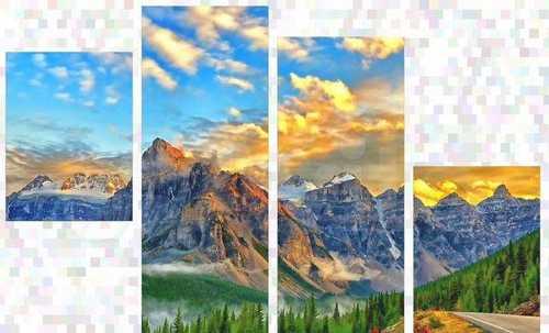 Модульная картина "Красоты гор"