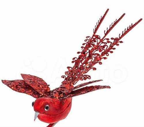 Изделие декоративное райская птица на клипсе. длина - 35 см Lefard 535-243