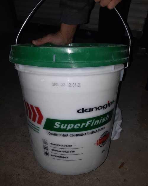 Шпаклевка "danogips superfinish" 17 л/28 кг