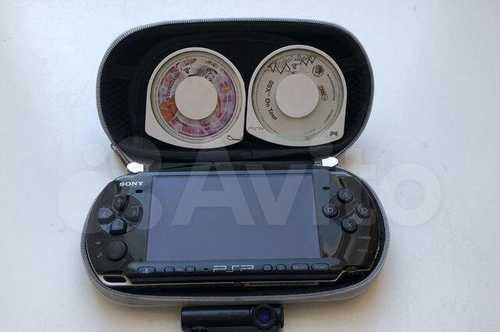 Sony PSP 3004 + камера, 4gb, 4 игры и кейс