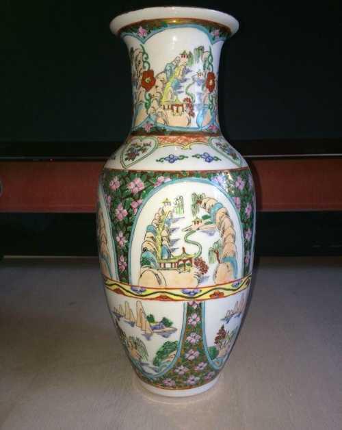 Винтажная Китайская ваза 80-е, с клеймом