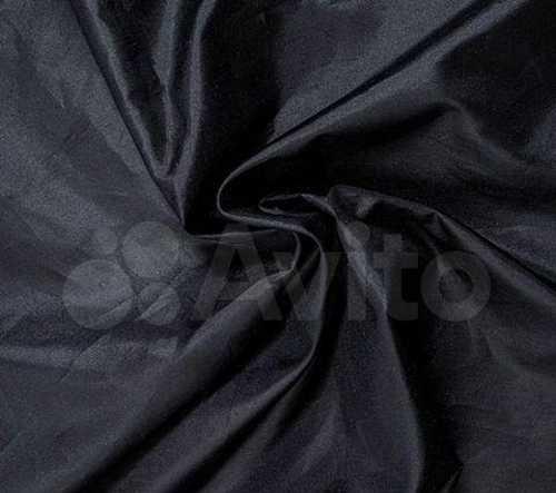 Ткань подкладочная полиэфирная чёрного цвета
