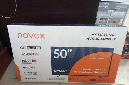 Телевизор smart 4К Novex NVX-50U329MSY новый