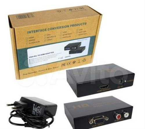 Адаптер HD VGA/hdmi Video Converter+Charge (black)