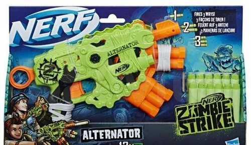 Бластер Nerf Alternator Альтернатор, серия Zombi Strike (E6187)