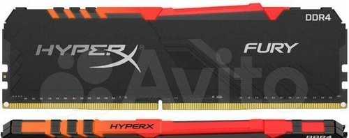Опер. память DDR4 Kingston HyperX Fury Black RGB 3
