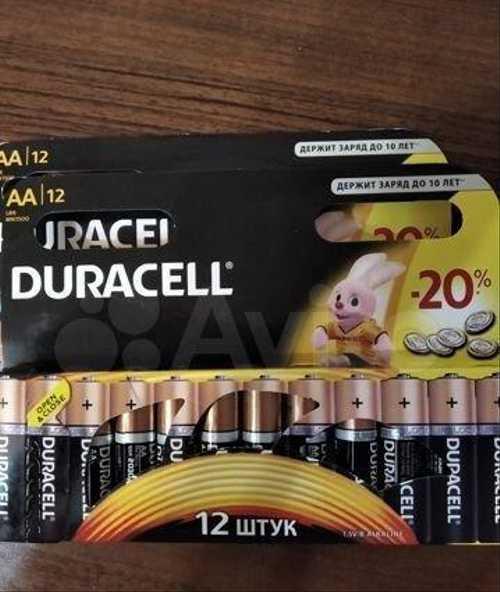 Батарейки duracell, 12 шт