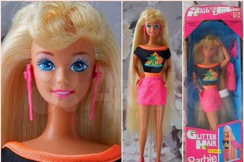 Glitter Hair Barbie 1993 Mattel Индонезия