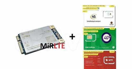 Модем 3G/4G Mini PCI Quectel EP06-E+ Сим Безлимит