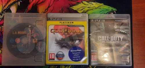 Игры на ps3 Cod Ghost, God of War 3