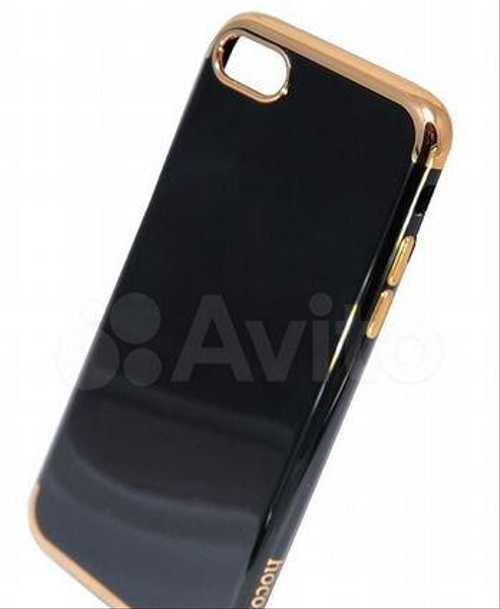 Чехол-накладка для iPhone 7\8 (4.7) hoco obsidian protective золотая