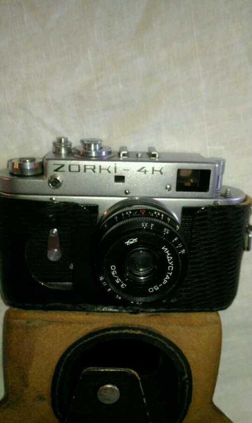Фотоаппарат Zorki 4k с объективом Индустар 50 3,5