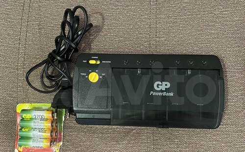 Зарядное устройство GP PowerBank S320 +8 аккумулят