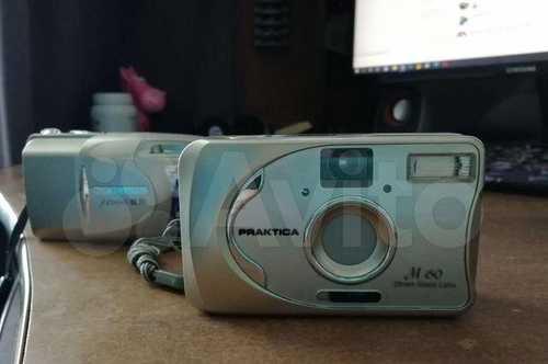 Плёночный фотоаппарат Olympus mju 3 и praktika m60