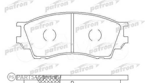 Patron PBP1025 Колодки тормозные дисковые передн mazda xedos 9 93