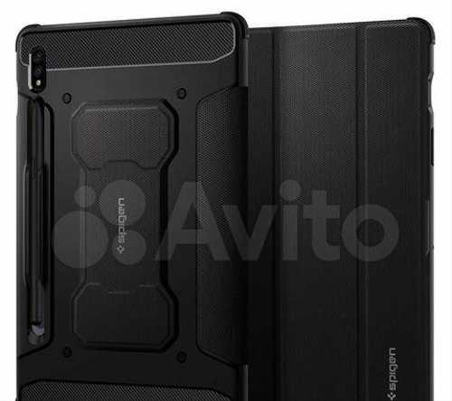 Чехол Spigen Rugged Armor Pro (ACS01604) для Samsung Galaxy Tab S7 (Black)