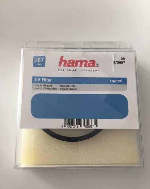 Светофильтр Hama uv-filter 67mm, 070067