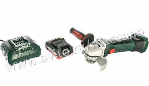 Аккумуляторная Болгарка Metabo W18 LTX125+ LiHD