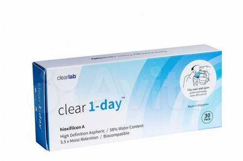 Контактные линзы Clear 1-day (30 линз) -00,50