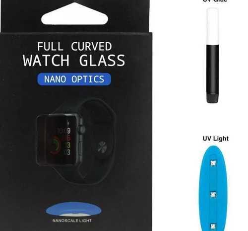 Защитное стекло Apple Watch UV nano optics 38mm