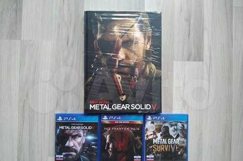 Диски для PS4 + артбук по серии Metal gear solid