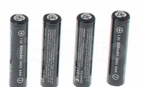 Аккумуляторная батарея AAA, R03, HR03, HHR-55aaab, N4dhyyy00001, 55aaahcr, AAA85.C4 для камеры Panasonic 850mAh