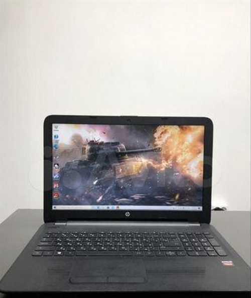 HP ноутбук AMD A8-7410/6 Гб DDR3/AMD radeonR7 M370