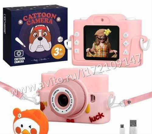 Фотоаппарат детский с селфи Cartoon Camera X16