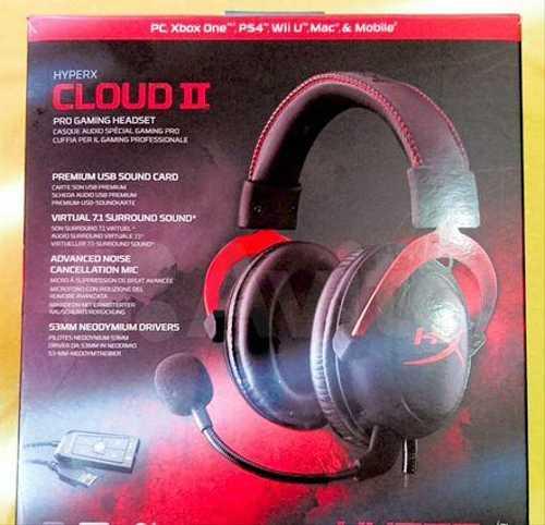 Игровые наушники Hyperx Cloud ll Red